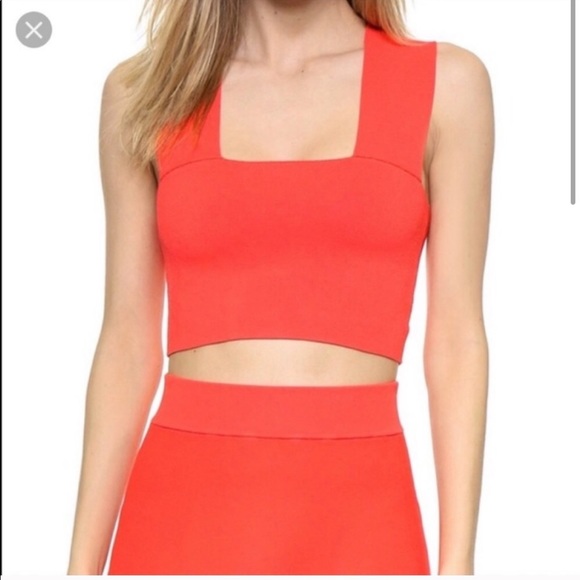 A.L.C. | Tops | Alc Ali Coral Crop Top Shirt Blouse Xs | Poshmark